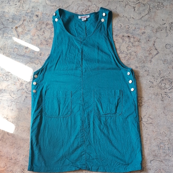Fads | Dresses | Fads Teal Bib Overalls Dress | Poshmark